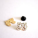 Yay Enamel Pin Badge By Rock Cakes | notonthehighstreet.com