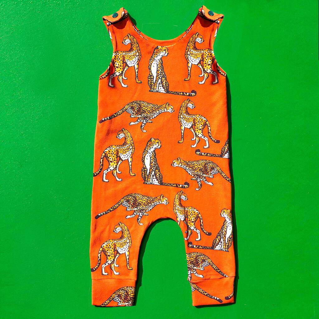 Children's Cheetah Romper By Project Panda