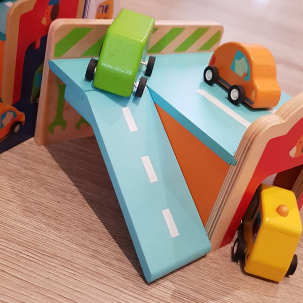 Kids Wooden Mini Garage By Crafts4 Kids | notonthehighstreet.com
