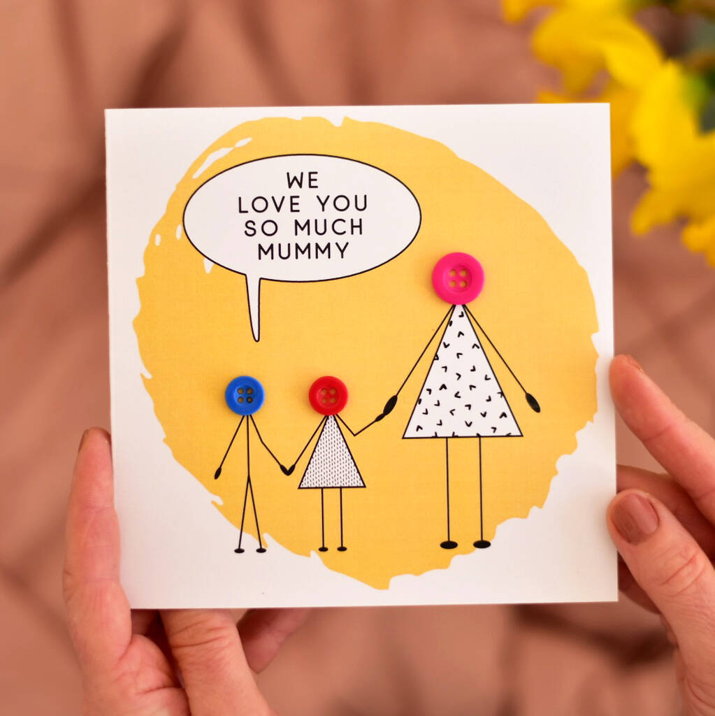 'love You Mummy' Card By Mrs L Cards | notonthehighstreet.com