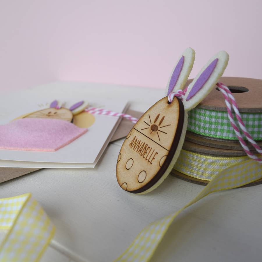 personalised girl's first easter decoration card by just toppers ...