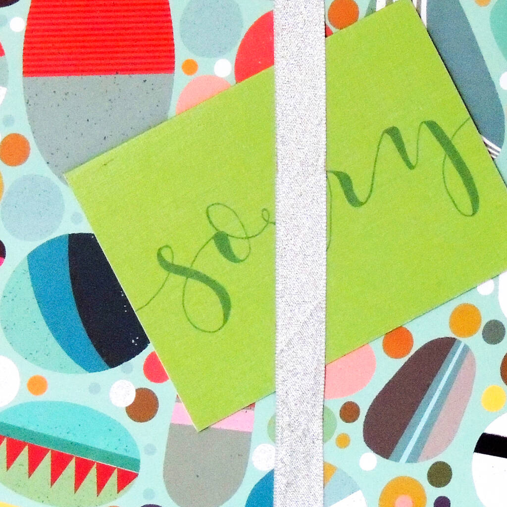 Mini Sorry Card By Kali Stileman Publishing | notonthehighstreet.com