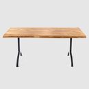 Lambeth Solid Oak Dining Table With Casting Shaped Legs By Cosy Wood | notonthehighstreet.com