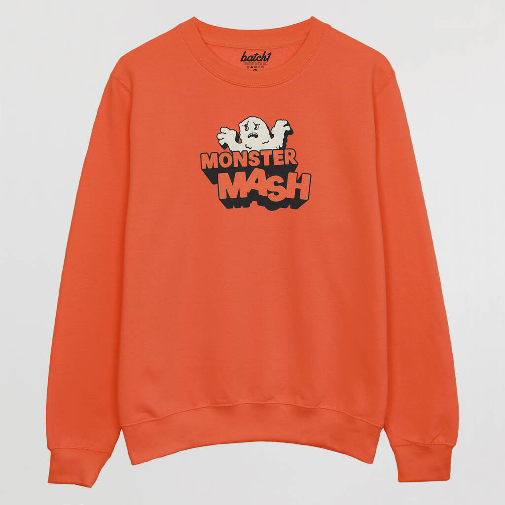 Monster Mash Men's Slogan Sweatshirt By Batch1 | notonthehighstreet.com