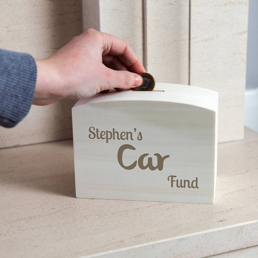Personalised Car Fund Money Box By Mirrorin | notonthehighstreet.com
