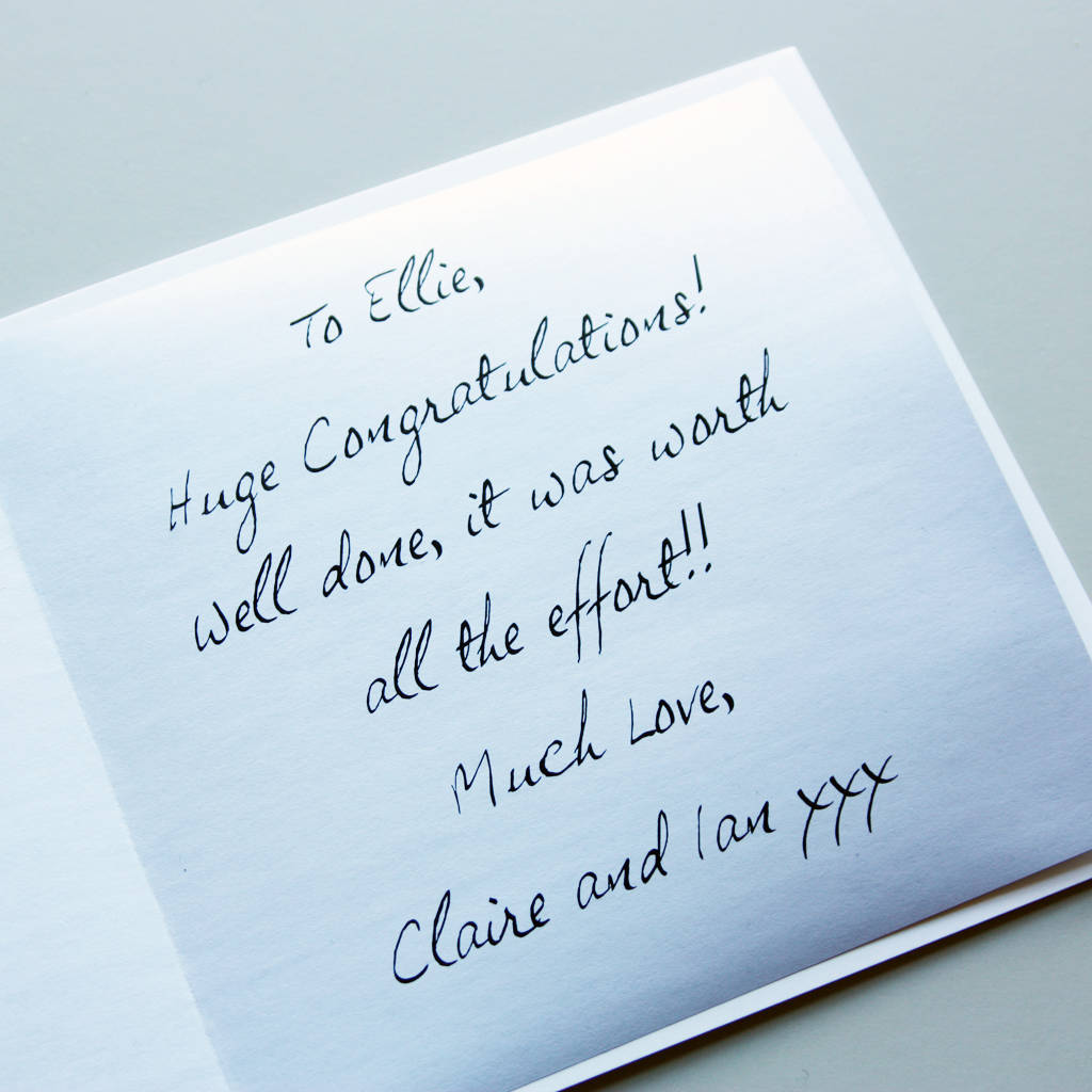 Personalised Congratulations Card By Whole In The Middle ...