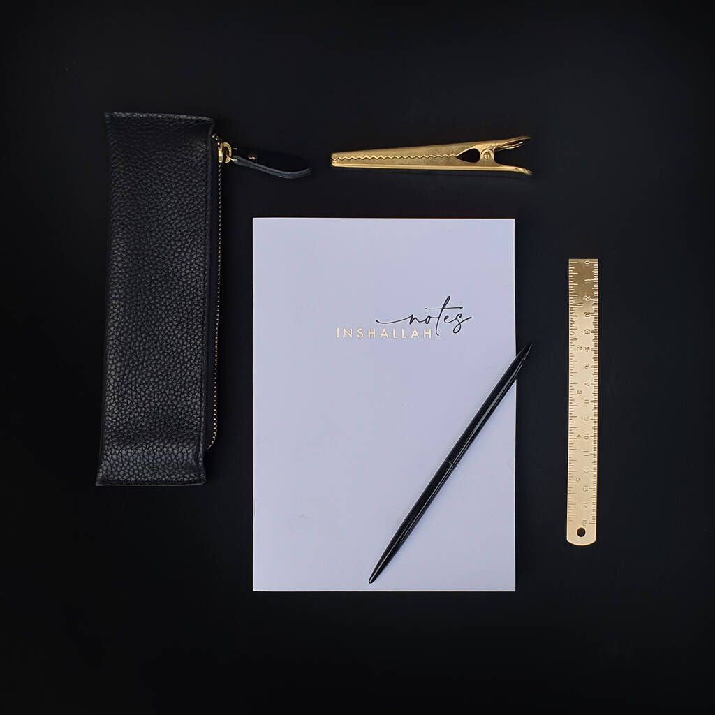 Lined Gold Foiled A5 Notebooks By Safar London