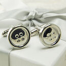 Silver Button Cufflinks By Carriage Trade | notonthehighstreet.com