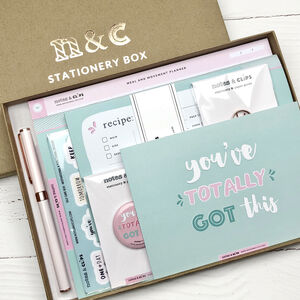 Self Care Stationery Box By Notes & Clips | notonthehighstreet.com
