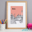 Personalised Berlin Print By Tessa Galloway Illustration ...