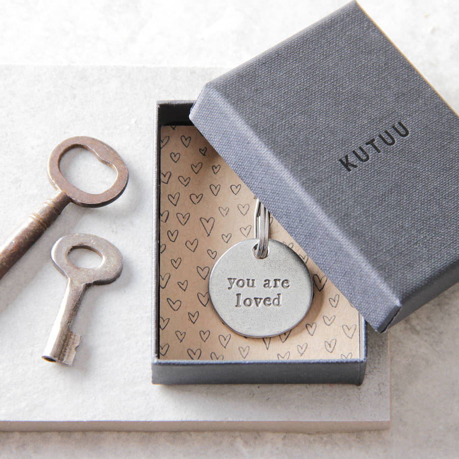 'You Are Loved' Keyring By Kutuu | notonthehighstreet.com
