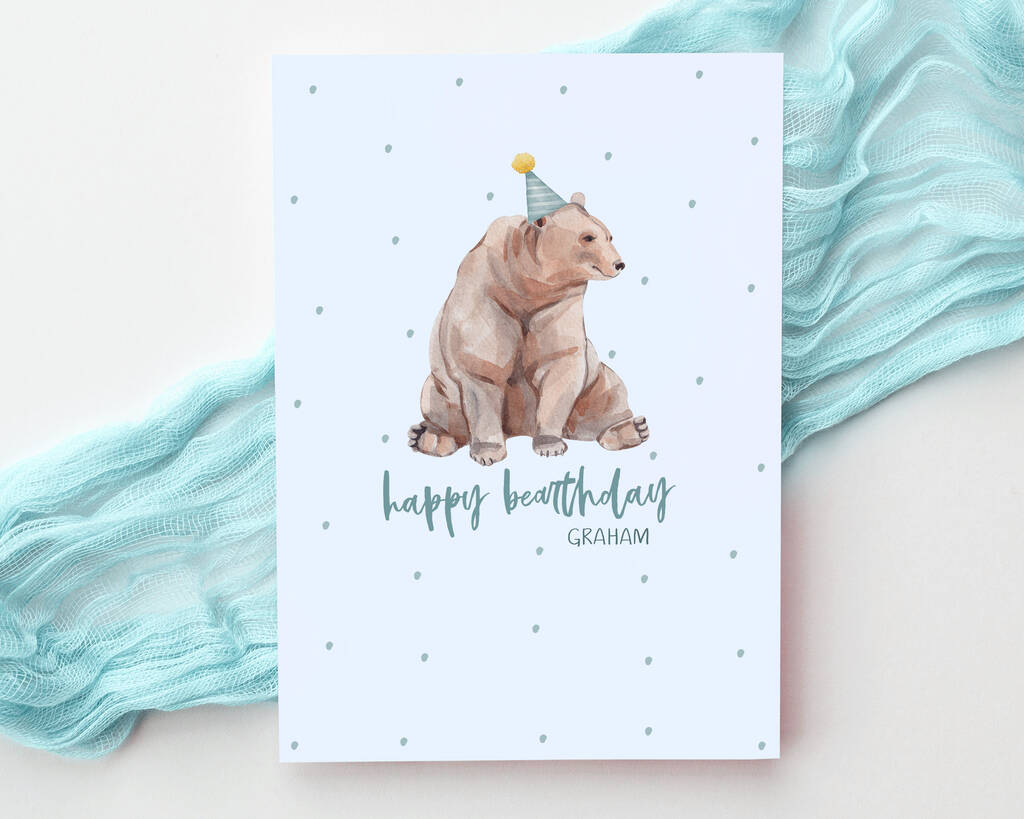 Personalised Adult Birthday Card Bearthday By Heartstrings Online ...