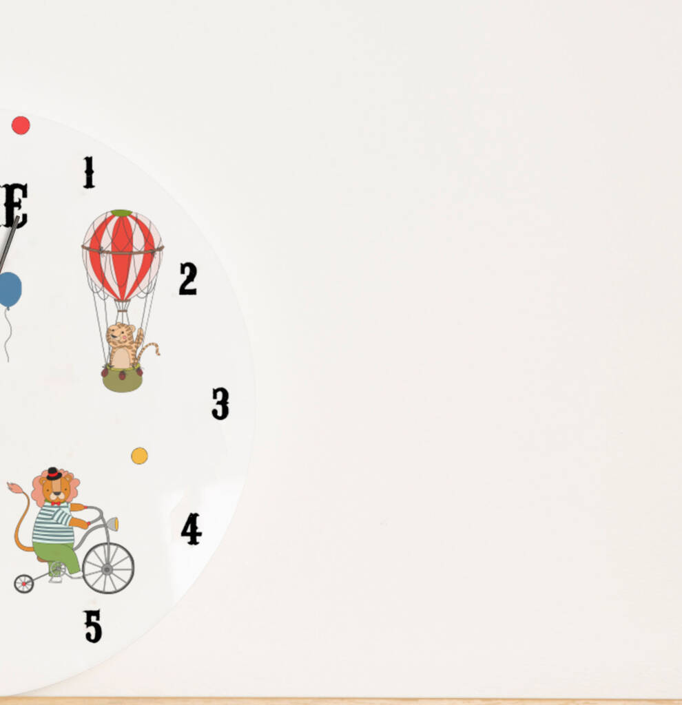 Circus Themed Personalised Funfair Bedroom Clock By The Gifting Knot ...