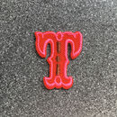Letter T Alphabet Iron On Patch By Petra Boase Ltd | notonthehighstreet.com