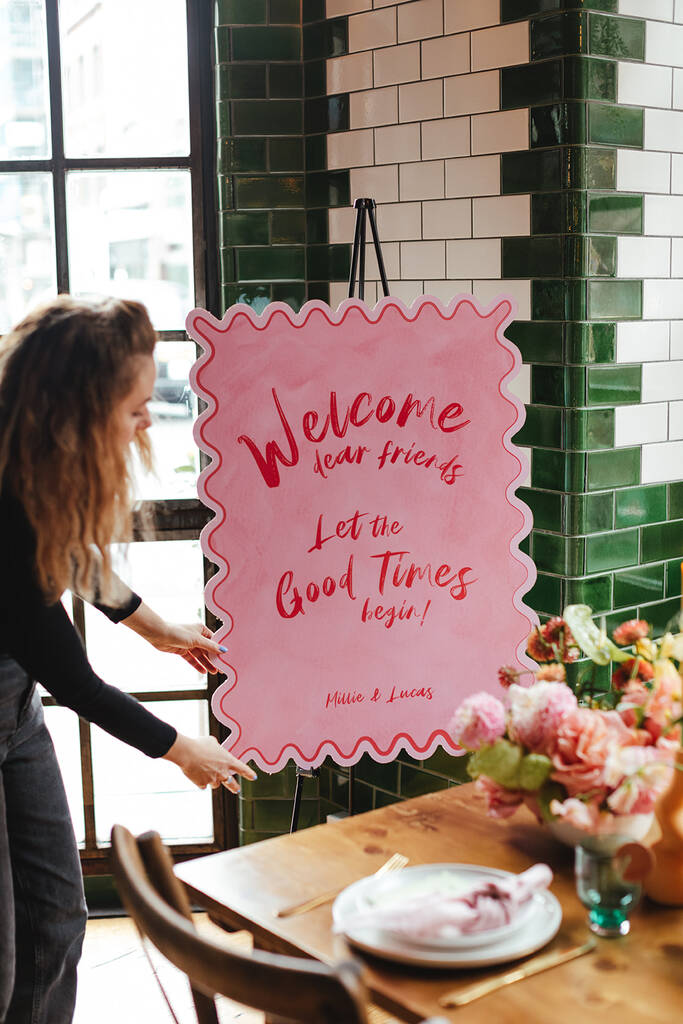 Recycled Wiggly Line Welcome Sign By Chloë Designs Things ...