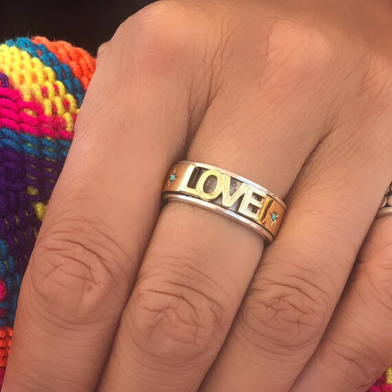 love rocks spinning ring by charlotte's web jewellery ...