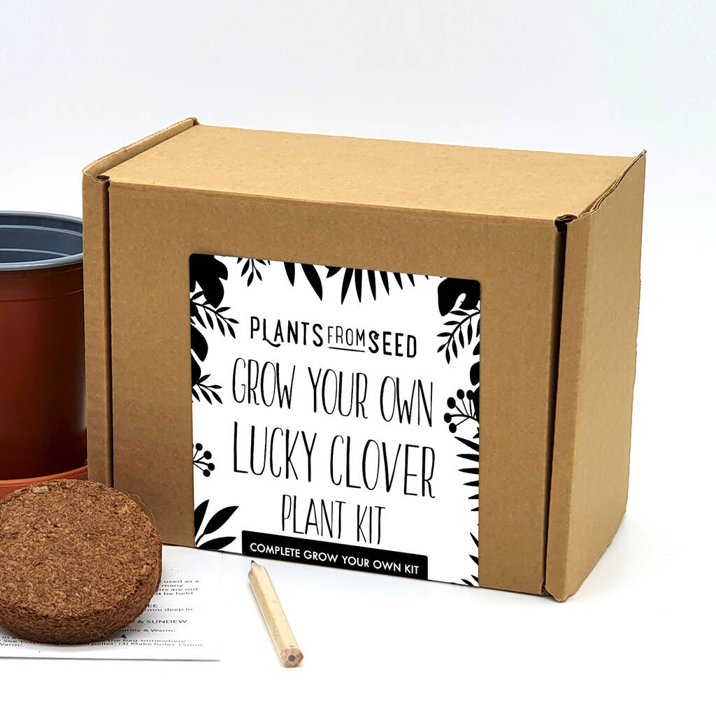 Complete Grow Your Own Lucky Clover Plant Kit By Plants From Seed ...