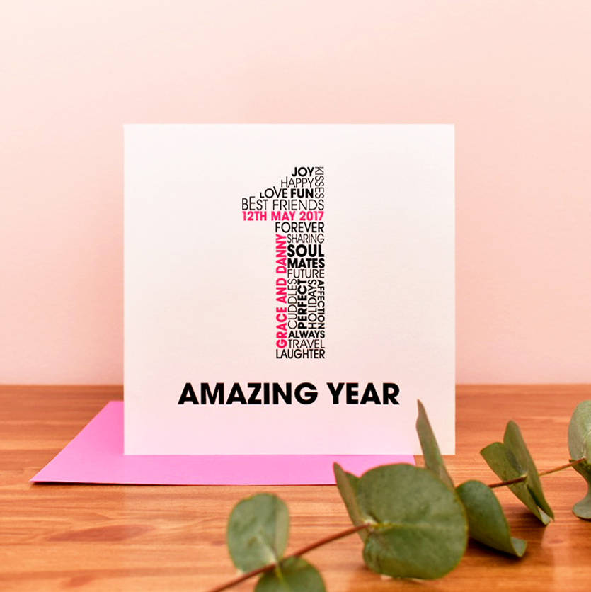 personalised anniversary card by mrs l cards | notonthehighstreet.com