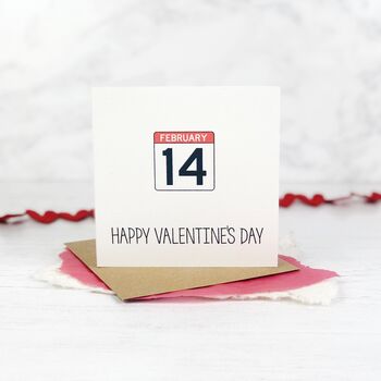 Valentine's Day Calendar Card By Jayne Tapp Design | notonthehighstreet.com