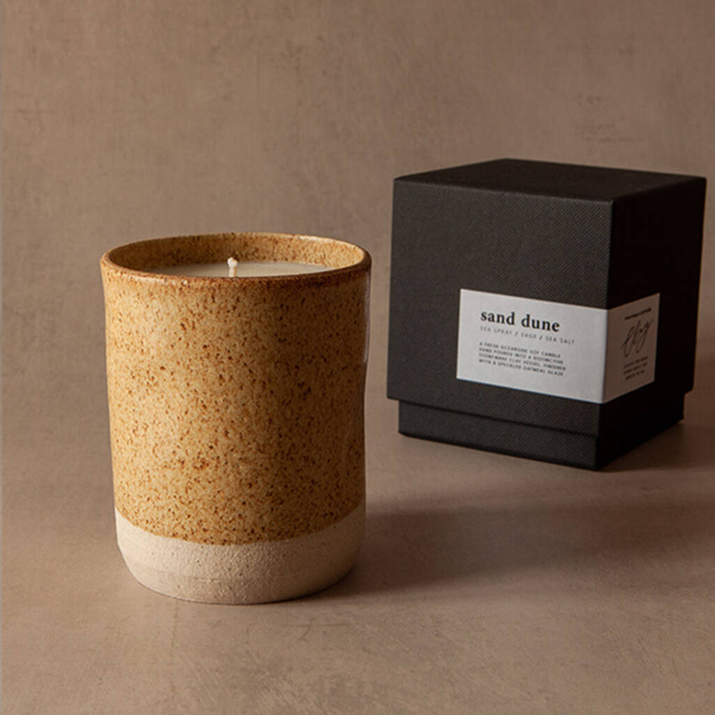 Sand Dune Stoneware Candle By Keynvor Candle Co
