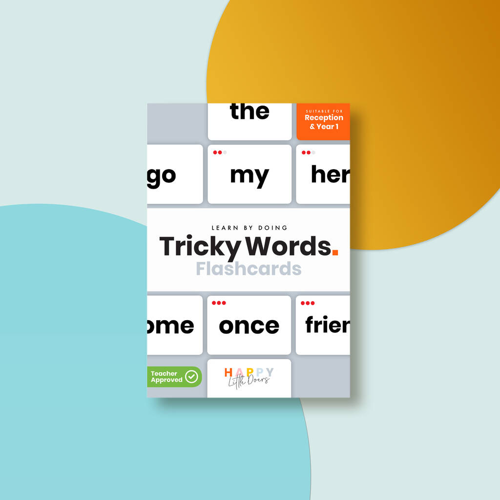 Tricky Words Flashcards For Reception And Year One By Happy Little ...