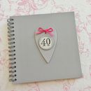 40th Birthday Memories Album / Keepsake Book By Chapel Cards ...