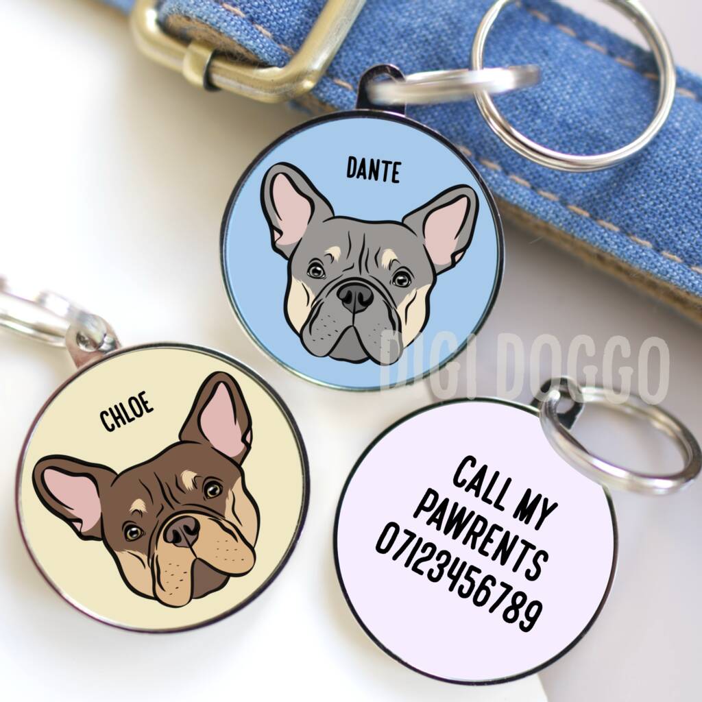 French Bulldog ID Tag By Digi Doggo | notonthehighstreet.com