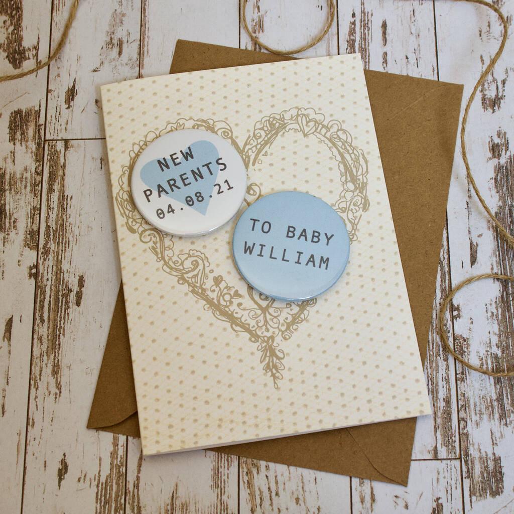 New Parents Mini Magnets Card By bedcrumb | notonthehighstreet.com