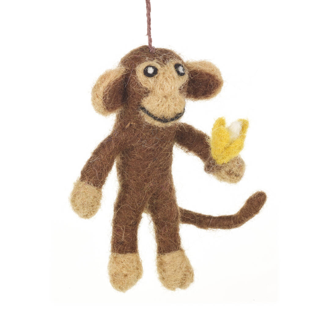 Handmade Maurice Monkey Fair Trade By Felt so good | notonthehighstreet.com
