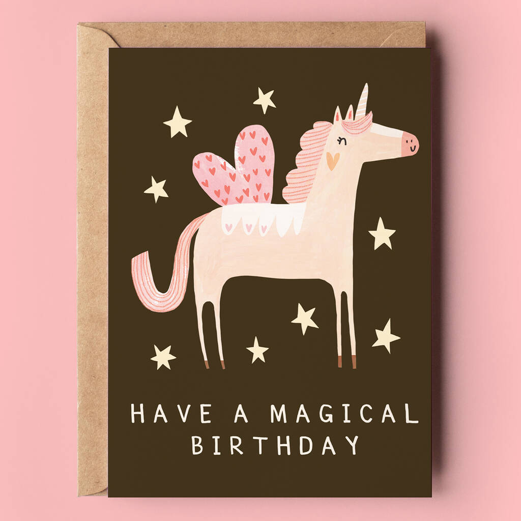 Magical Unicorn Birthday Card By Darcie Olley