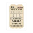 Vintage Personalised Bus Ticket Print By Of Life & Lemons ...