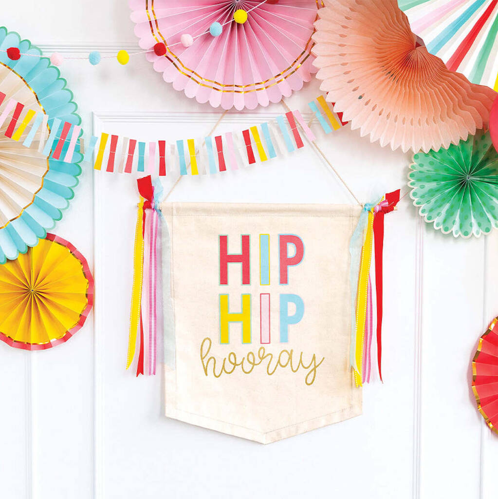 Hip Hip Hooray Hanging Banner By Little Big Party Co.