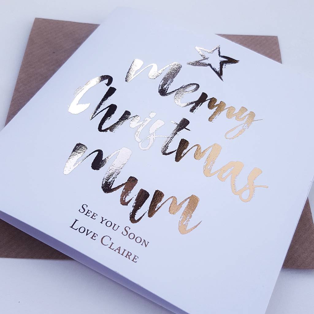 special christmas card for mum | mummy | personalised by rich little ...