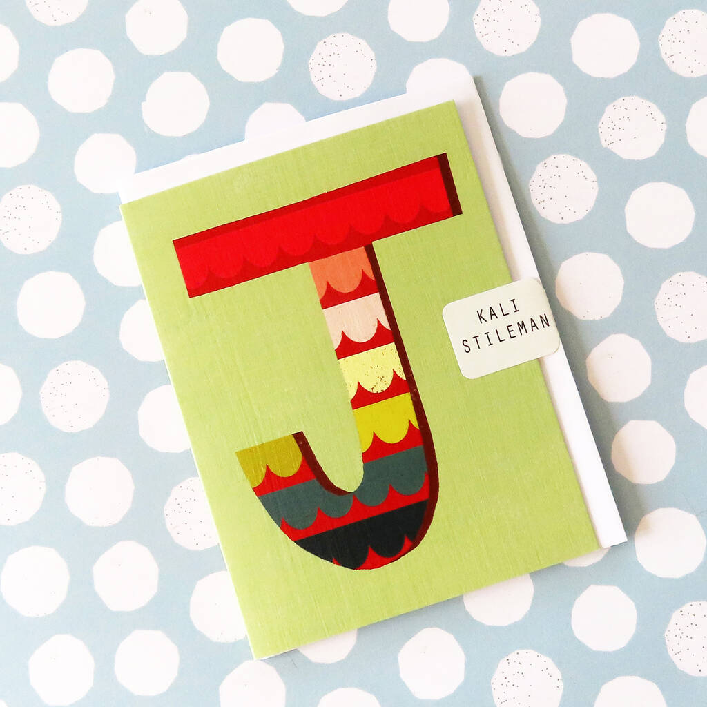 Mini J Alphabet Card By Kali Stileman Publishing