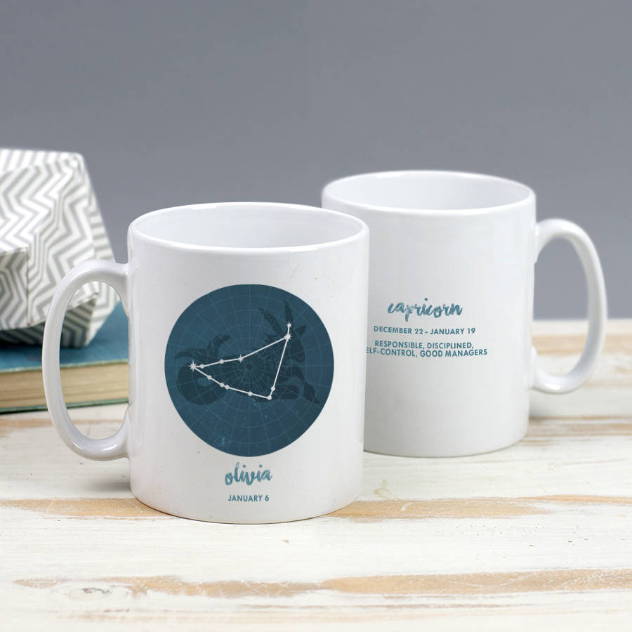 personalised constellation zodiac mug by the little picture company ...