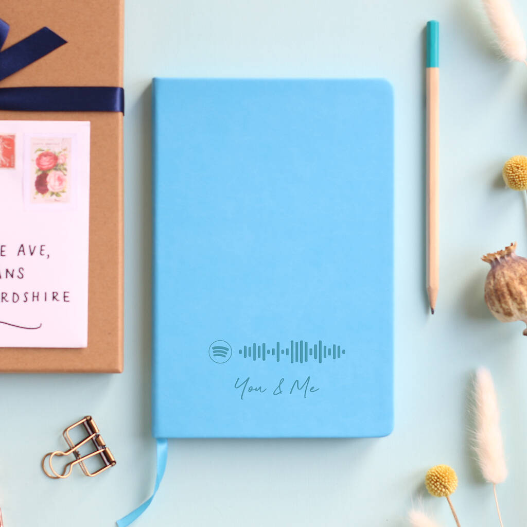 Personalised Spotify Code Song Or Playlist Notebook By Betsy Benn ...