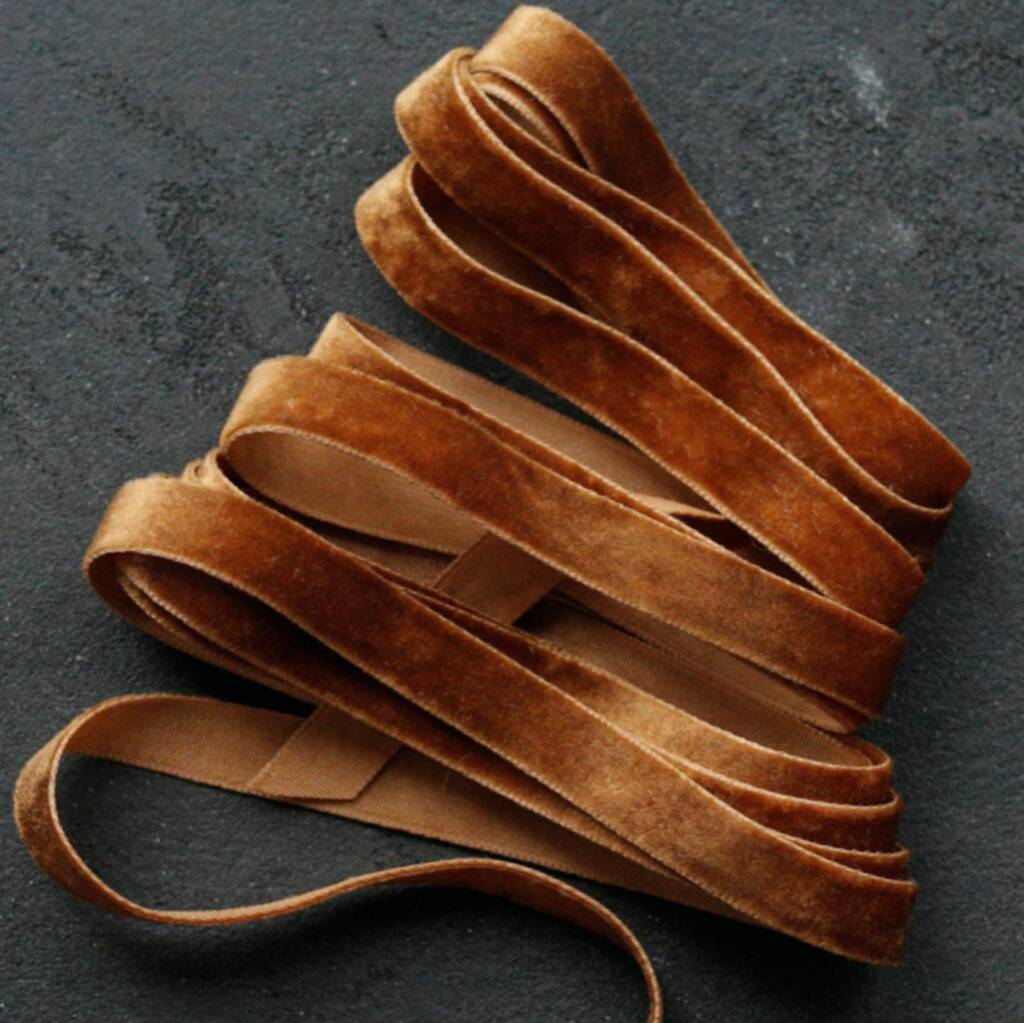 Rust Luxe Velvet Ribbon 45 M By Oh So Kel
