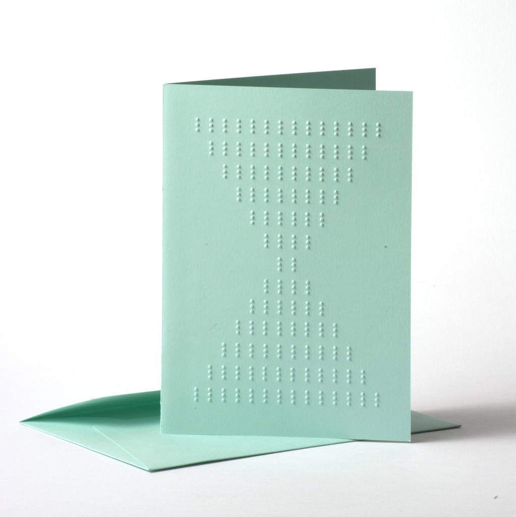 braille greeting card | jon | jade green by bethlaubraille ...