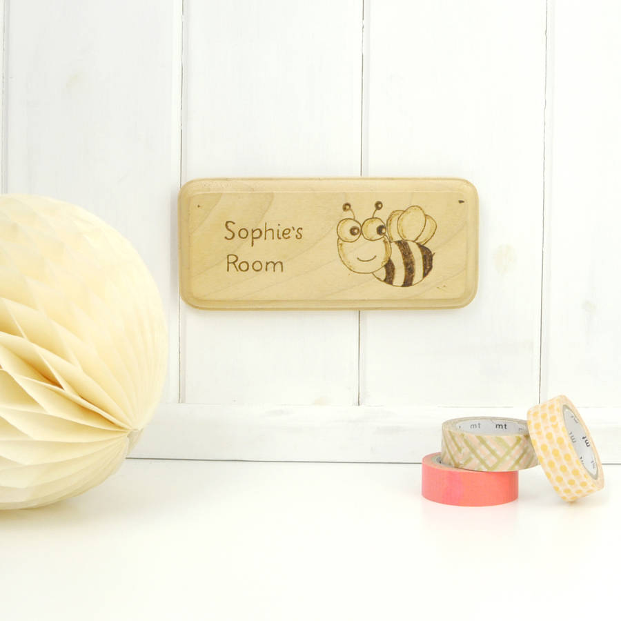 personalised room plaque by cairn wood design | notonthehighstreet.com
