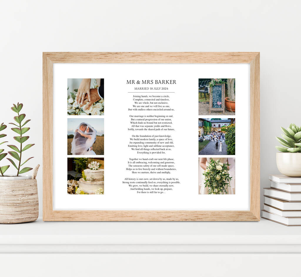 Handmade Use Your Own Photos And Words Personalised Print By Over & Over
