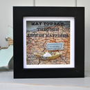 Personalised Coastal Map Paper Boat Picture Frame By The Little ...