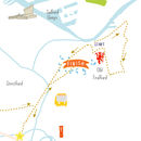 Greater Manchester Marathon Route Map Print By Holly Francesca ...