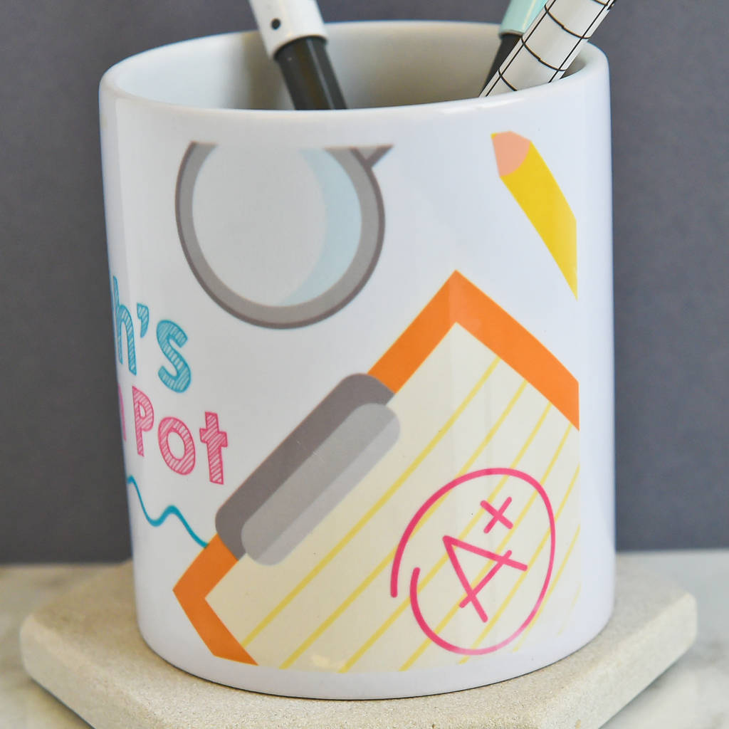 personalised teacher pen pot by koko blossom | notonthehighstreet.com