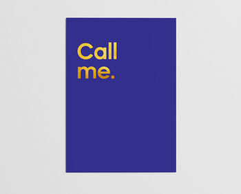 'Call Me' Playable Song Card By Say it with Songs | notonthehighstreet.com