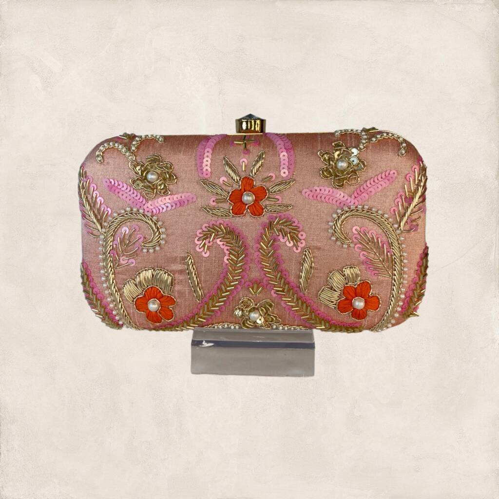 Pink Handcrafted Clutch By SR Collection | notonthehighstreet.com