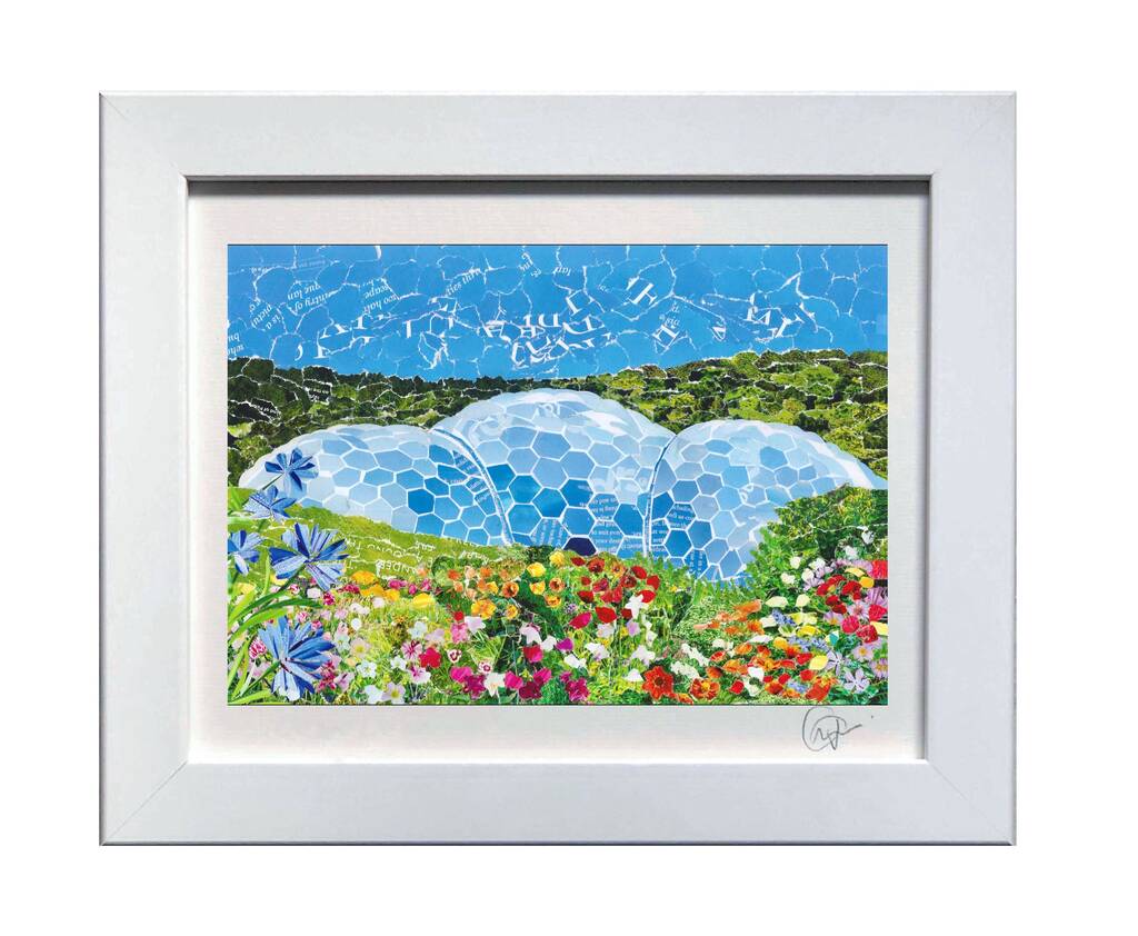 Eden Project, Cornwall, Collage Art Print By Junk Mail Art ...
