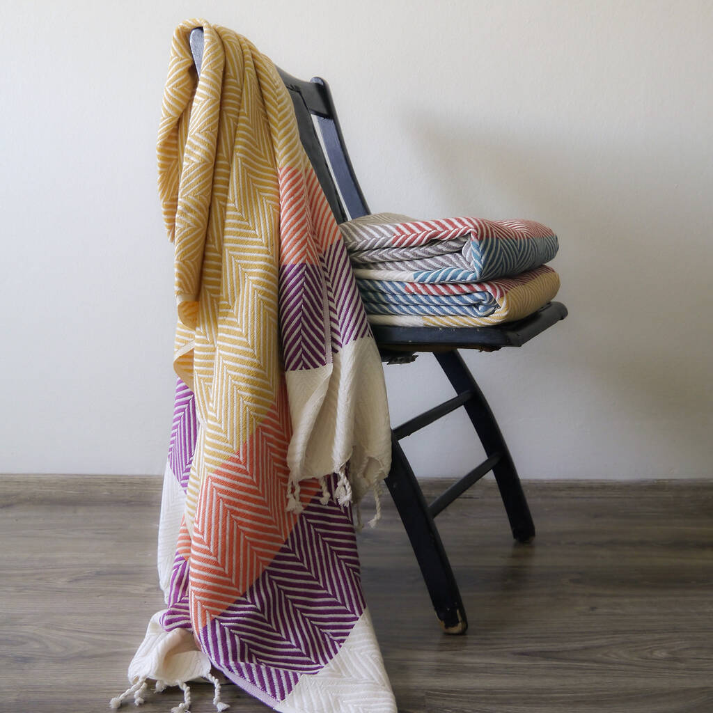 Handwoven Soft Cotton Sofa And Bed Throw By Living Roots ...