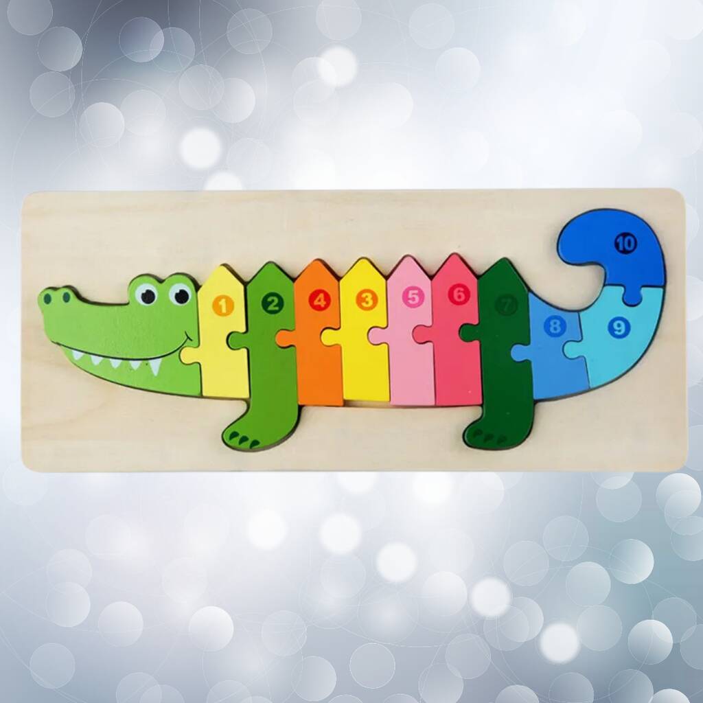 Wooden Jigsaw Set Kids Interactive Toy By Hello Gifts UK