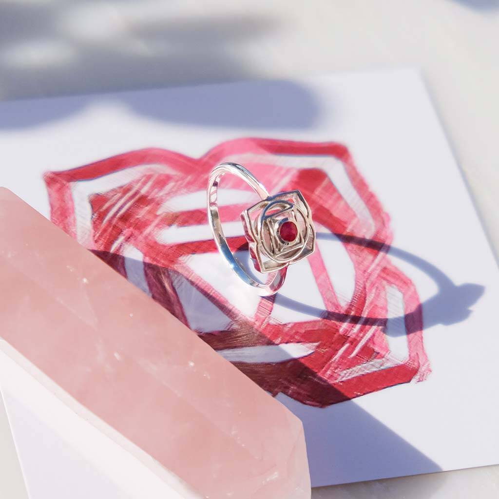 Root Chakra Ruby Ring Silver Or Gold Plated By Charlotte's Web ...