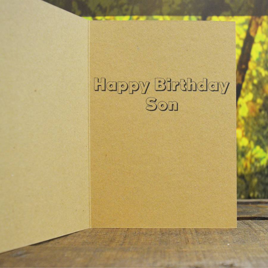  You ll Be A Man For My Son Handmade Birthday Card By Good Day